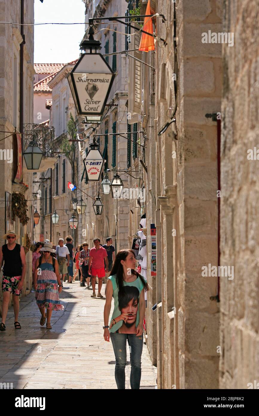 The alleys, squares, streets and stairs of Dubrovnik Old Town are ...