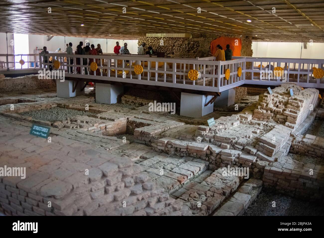 Maya Devi Temple interior, Lumbini, Nepal. Lumbini is one of the worlds ...