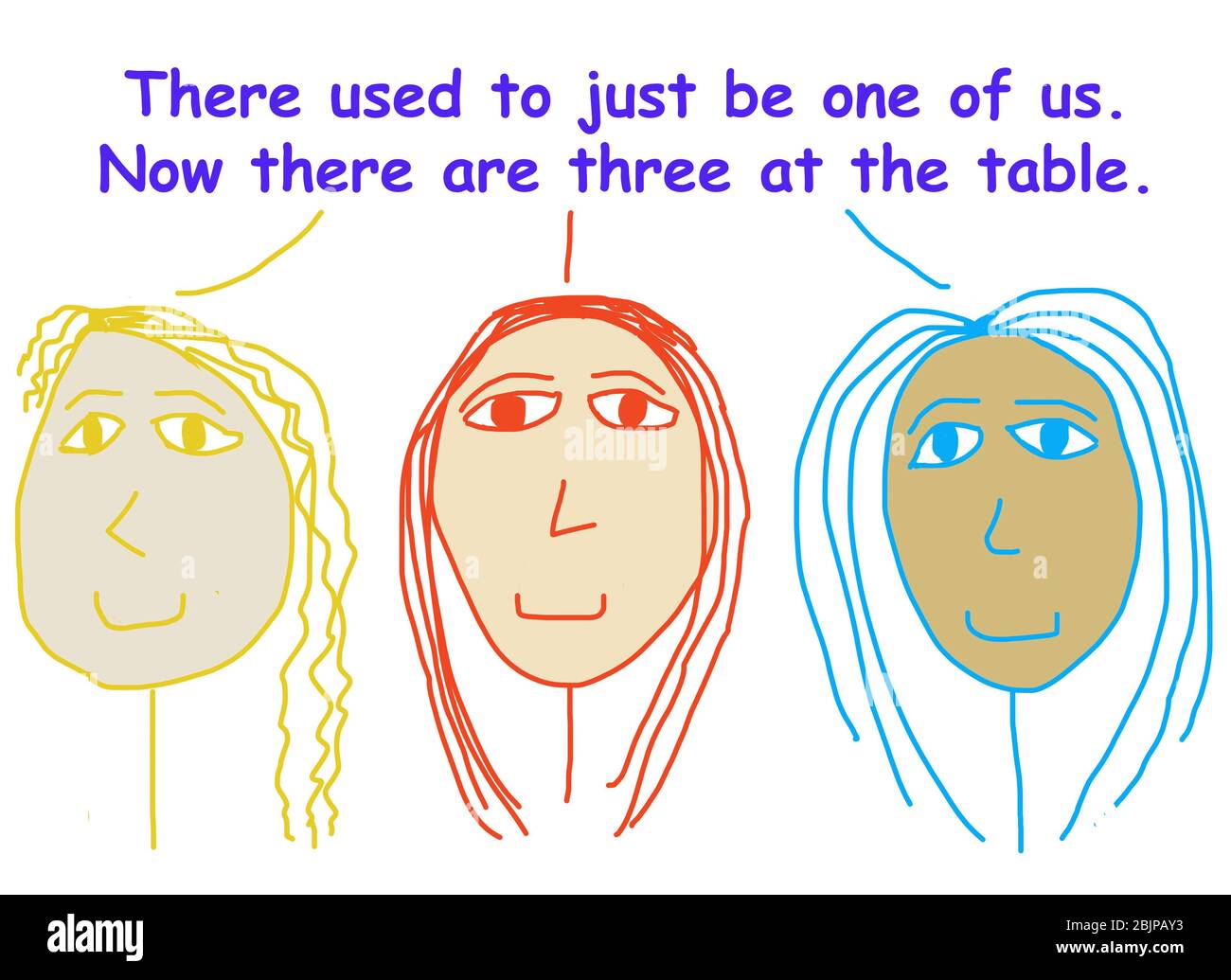 Cartoon equality gender hi-res stock photography and images - Alamy