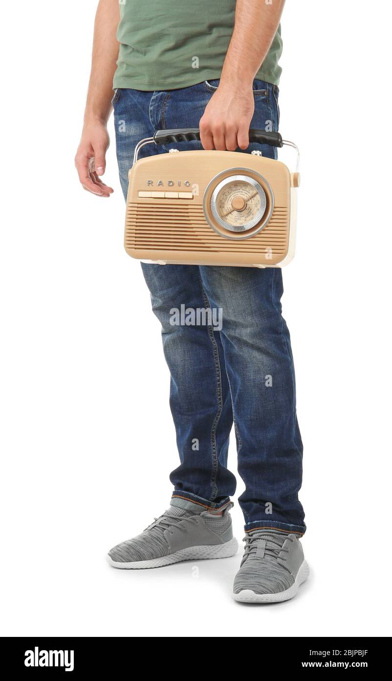 Person Listening To Transistor Radio High Resolution Stock Photography ...