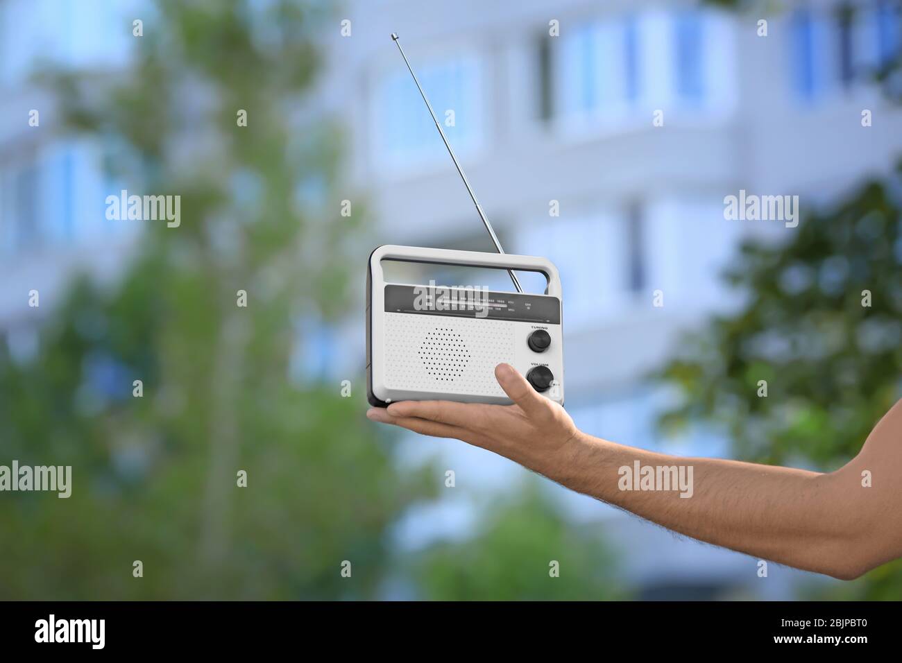 Person Listening To Transistor Radio High Resolution Stock Photography ...