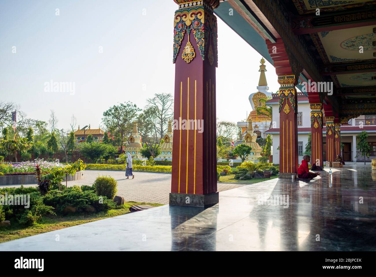 Karma Samtenling Monastery, Lumbini Monastic Zone, Lumbini, Nepal ...