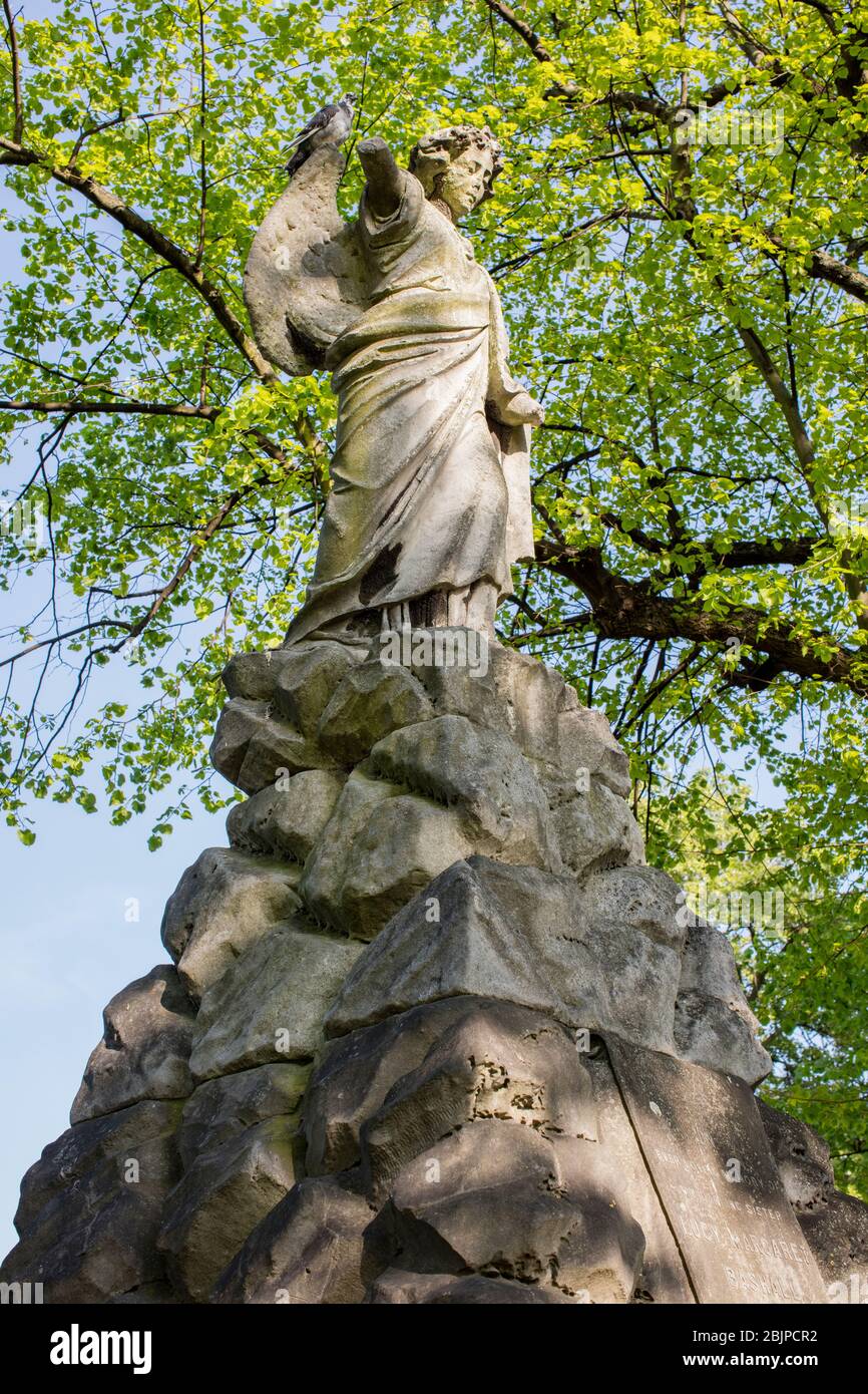 Gravestone in Brompton Cemetery, Kensington, London; one of the ...