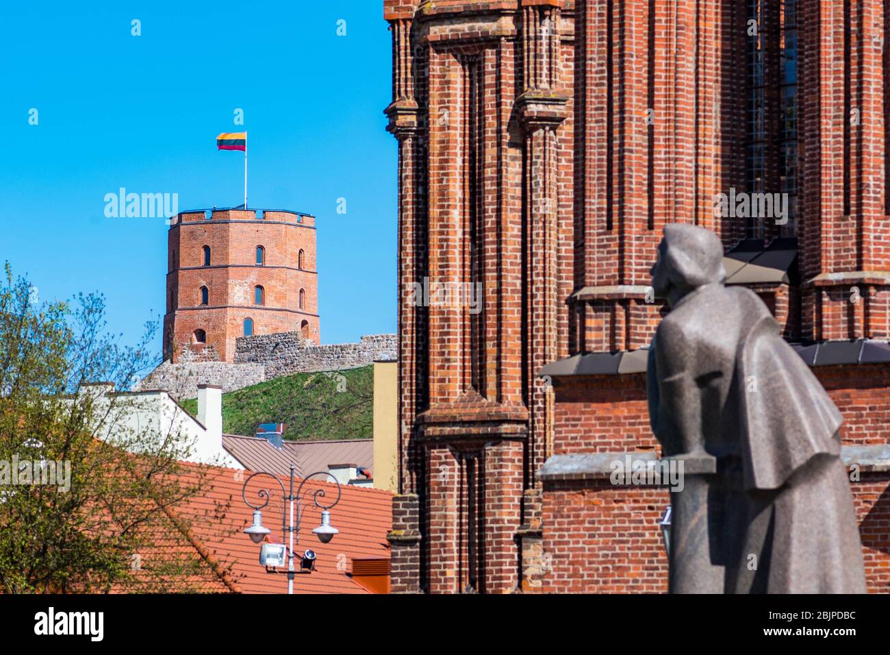 Gediminas Tower or Castle, the remaining part of the Upper Medieval ...