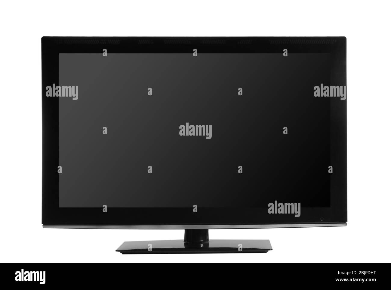 Modern monitor on white background Stock Photo - Alamy