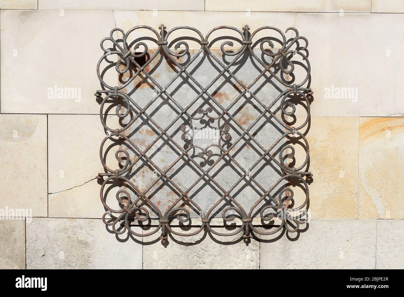 Old decorated window grille, Germany, Europe Stock Photo - Alamy