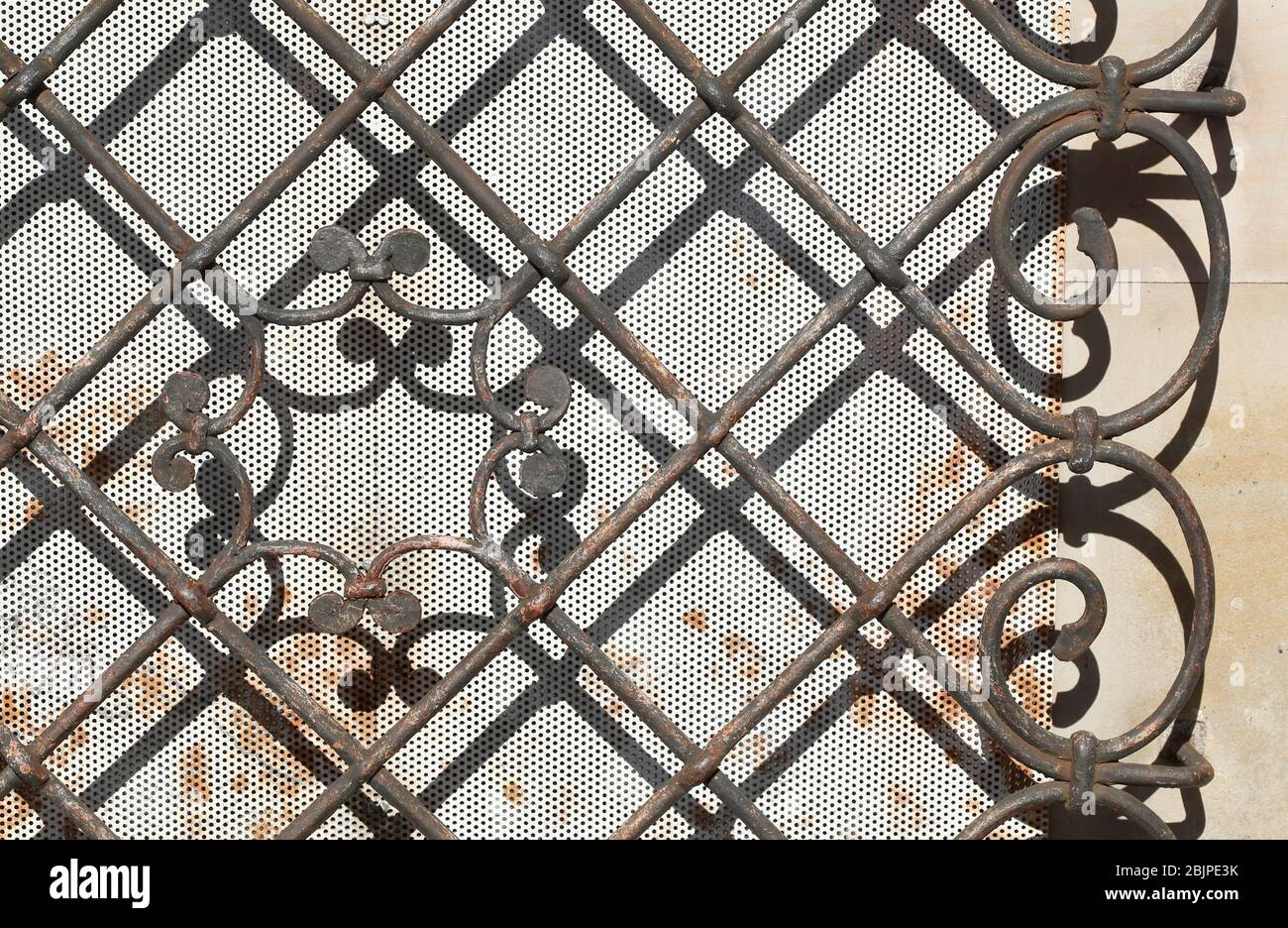 Old decorated window grille, Germany, Europe Stock Photo - Alamy