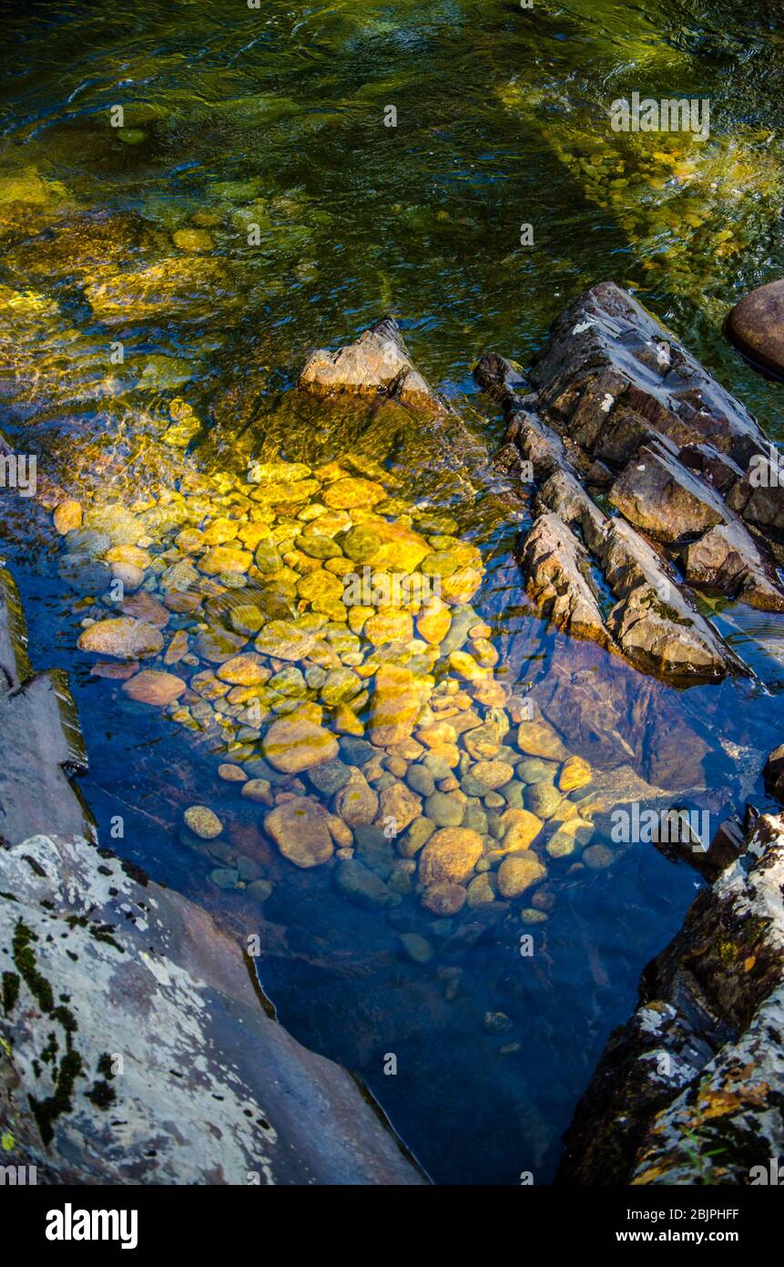 warm Sunny summer day. pure mountain river Stock Photo - Alamy