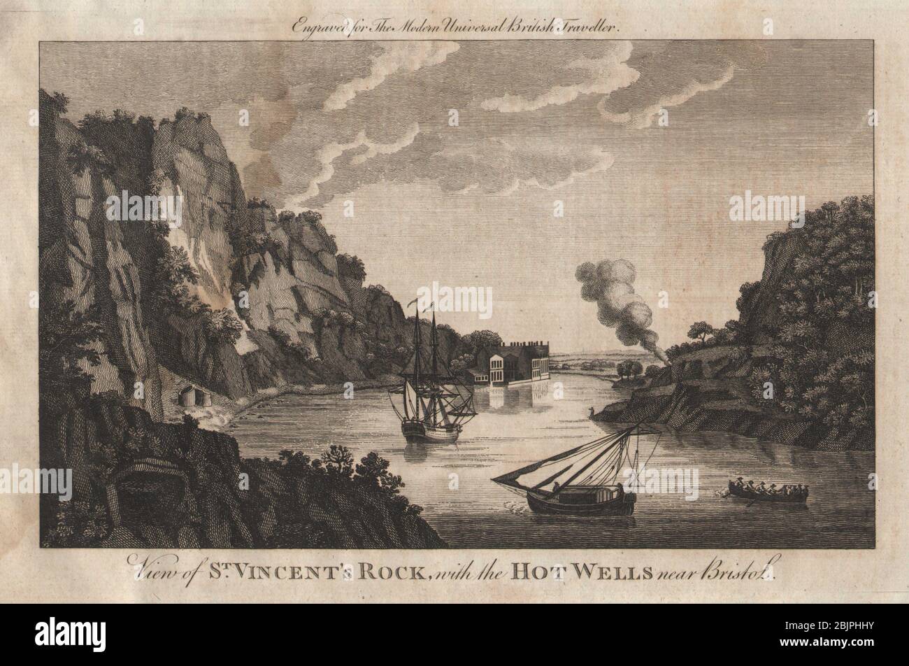 St. Vincent's Rocks with the Hot Wells, Clifton, Bristol. BURLINGTON ...