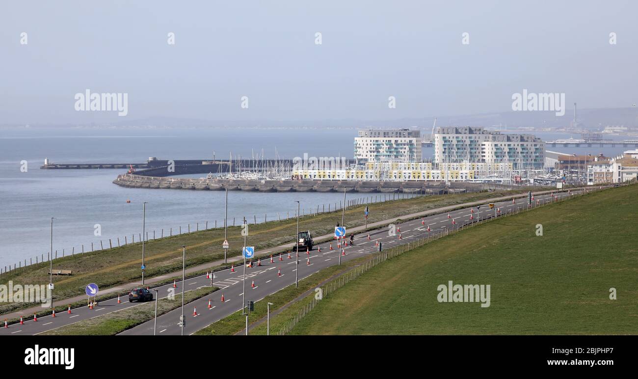 Quiet streets in Brighton during the Coronavirus lock down. Brighton ...