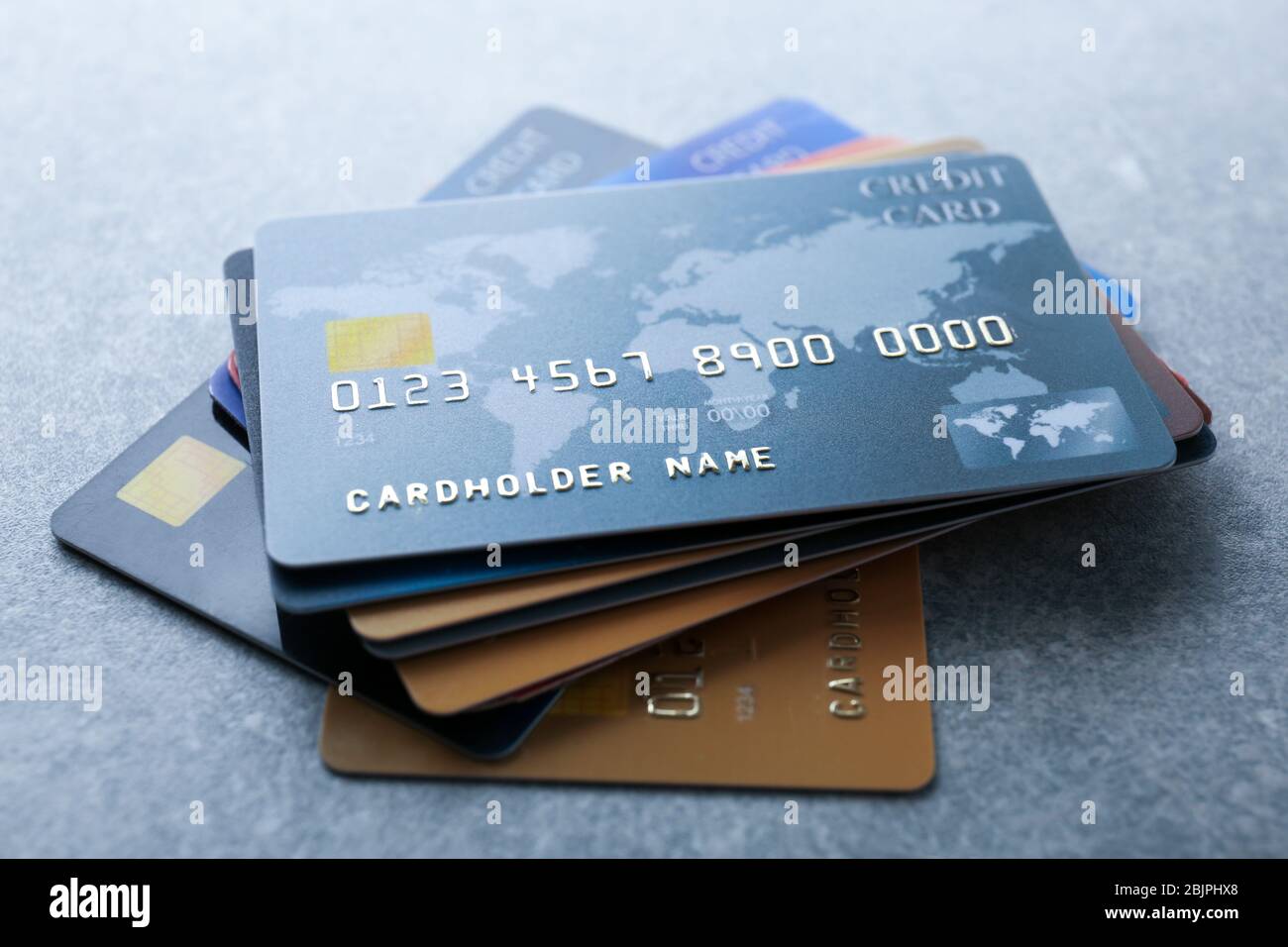 Pile of different business cards hi-res stock photography and images ...