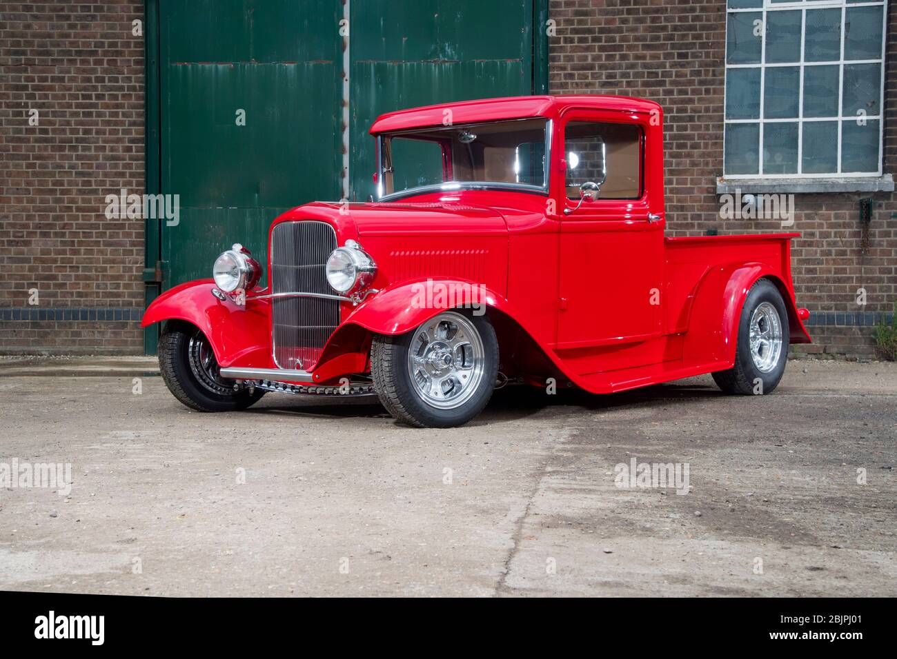 1932 Ford Model B pickup truck based hot rod Stock Photo - Alamy