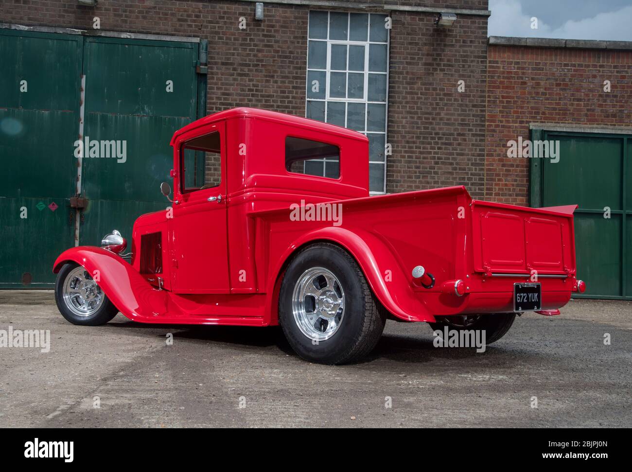 1932 Ford Model B pickup truck based hot rod Stock Photo - Alamy