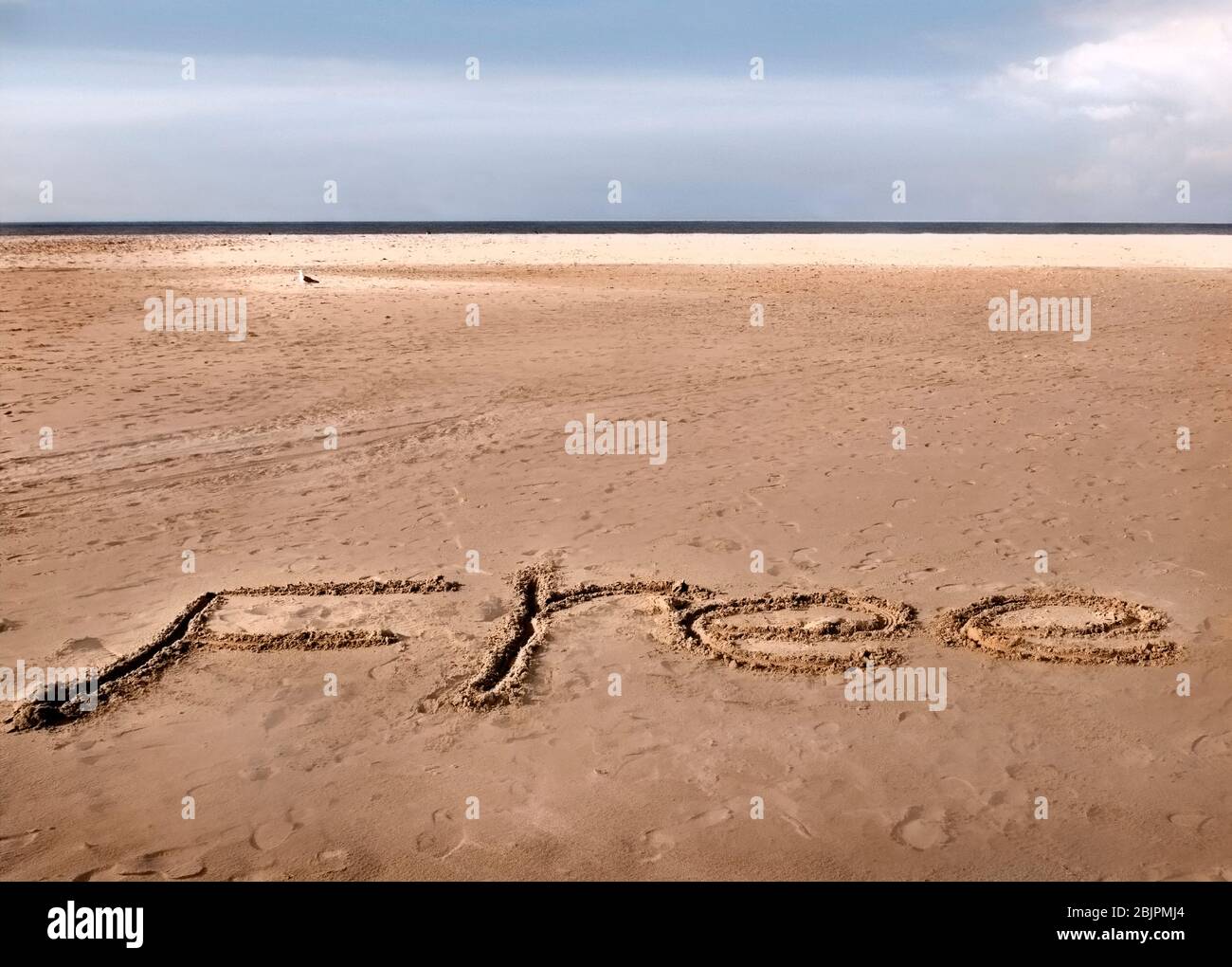 the word "free" written in sand at the dutch seacoast Stock Photo - Alamy
