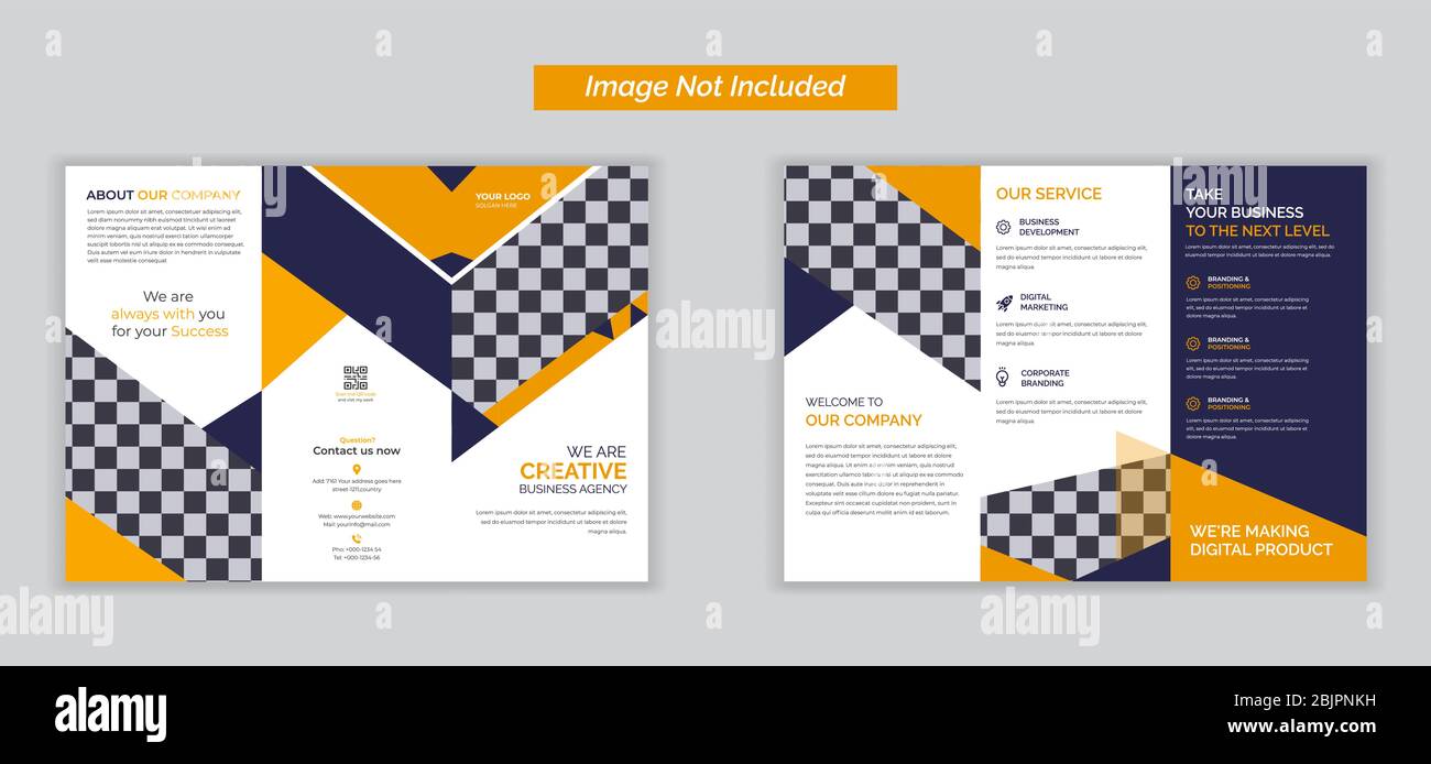 Vector triple folding brochure for business and advertising,brochure ...