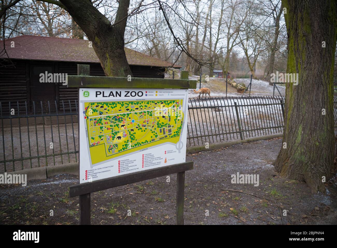 map of the warsaw zoo Stock Photo - Alamy