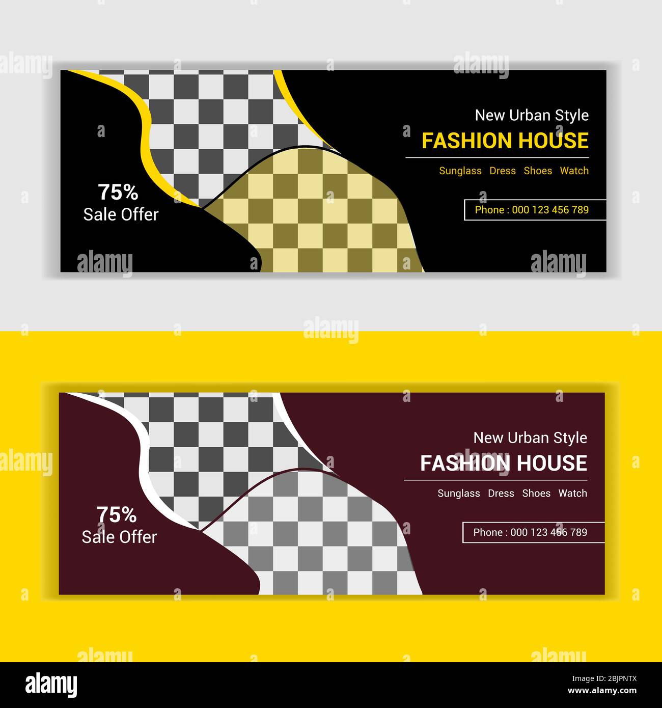 Fashion web banner for sale offer and exclusive discount announcement ...