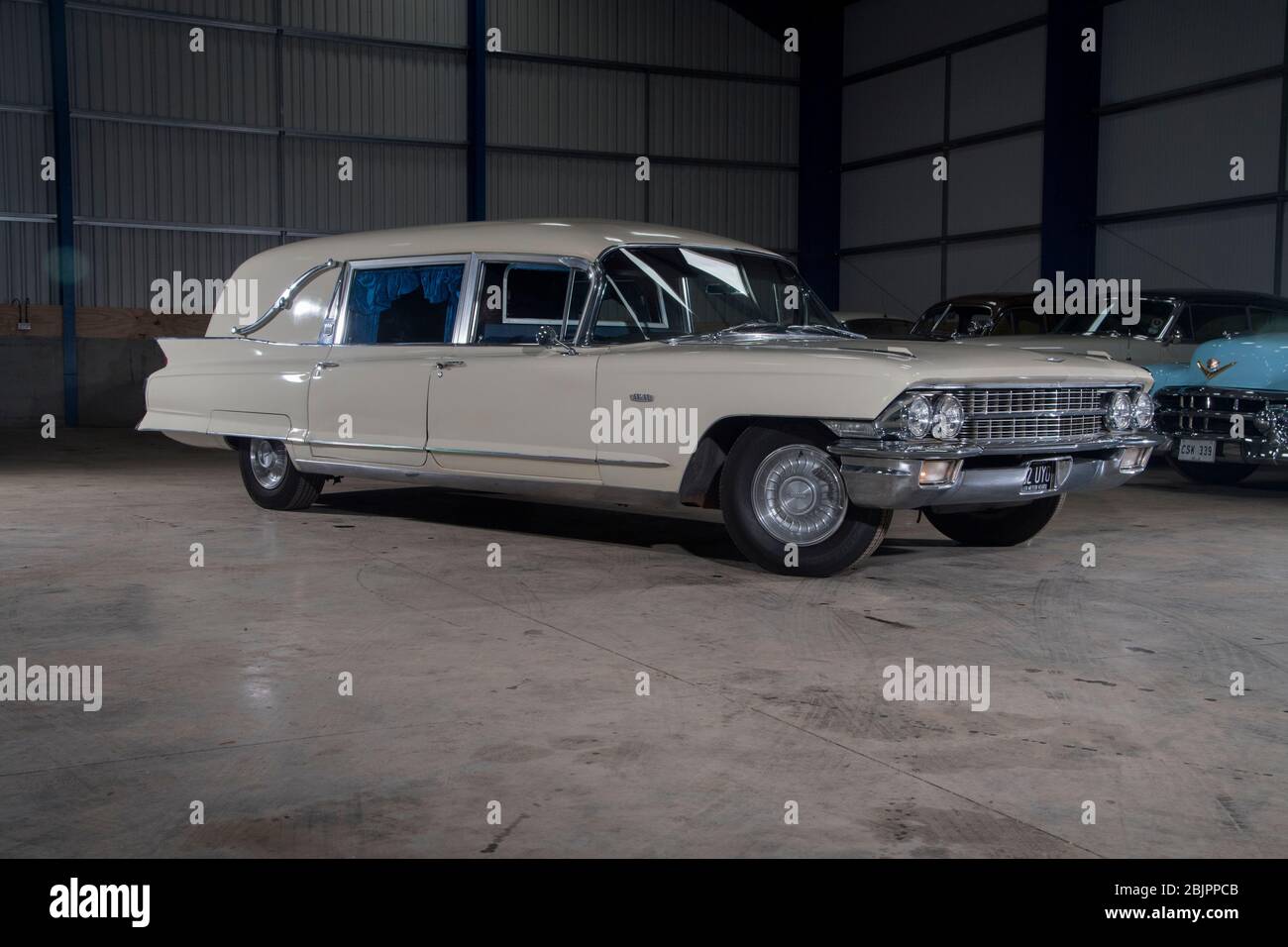 1962 Miller Meteor hearse conversion based on a Cadillac Stock Photo ...