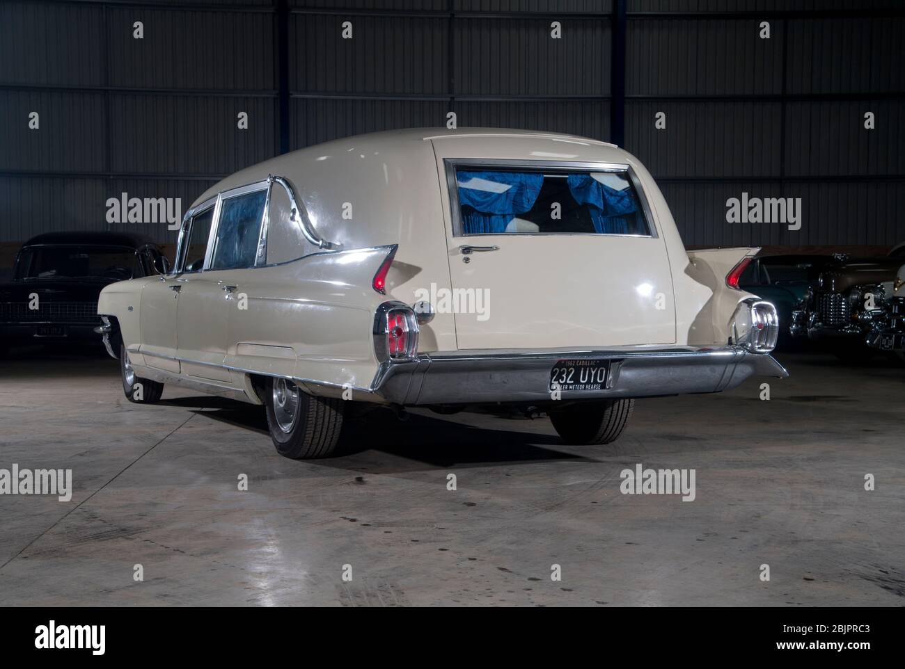 1962 Miller Meteor hearse conversion based on a Cadillac Stock Photo ...