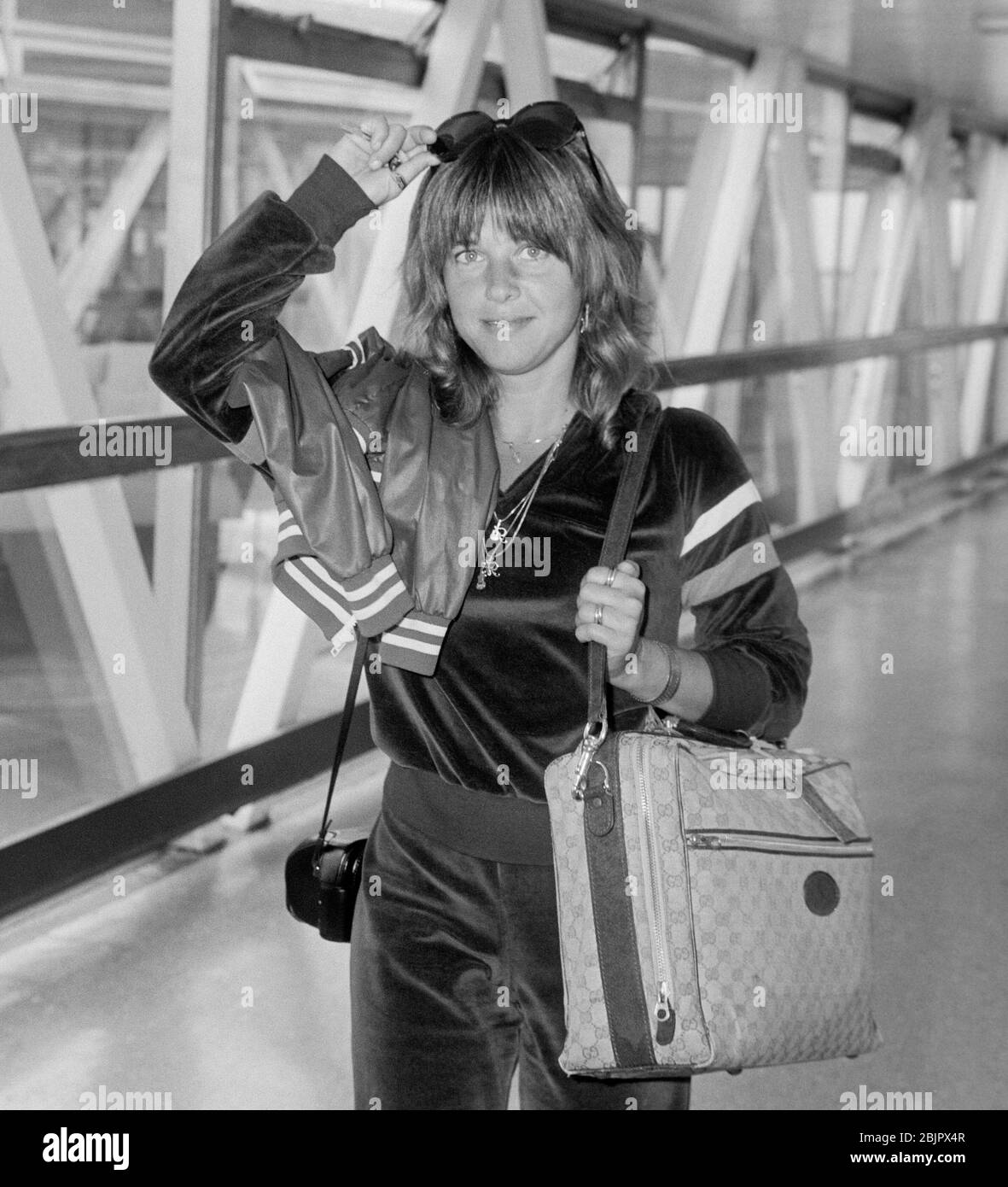 American Rock musician Suzi Quatro arriving at London's Heathrow ...