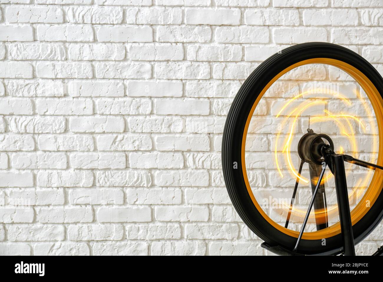 Bicycle spinning wheel hi-res stock photography and images - Alamy