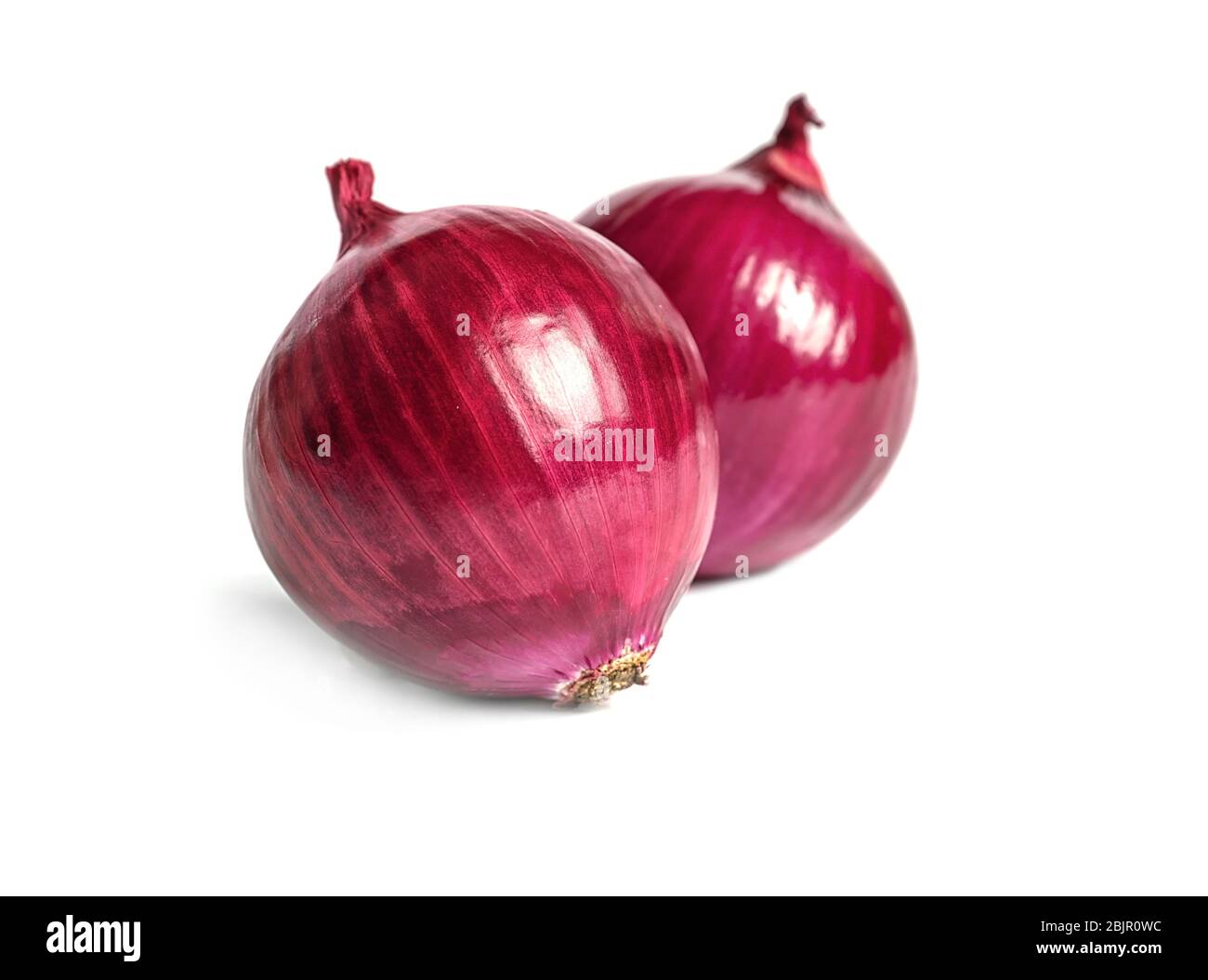 Fresh raw red onion on white background Stock Photo - Alamy