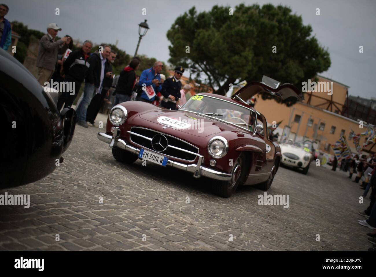 Mille Miglia - Italian classic car race - May 16, 2014 in Senigallia AN ...