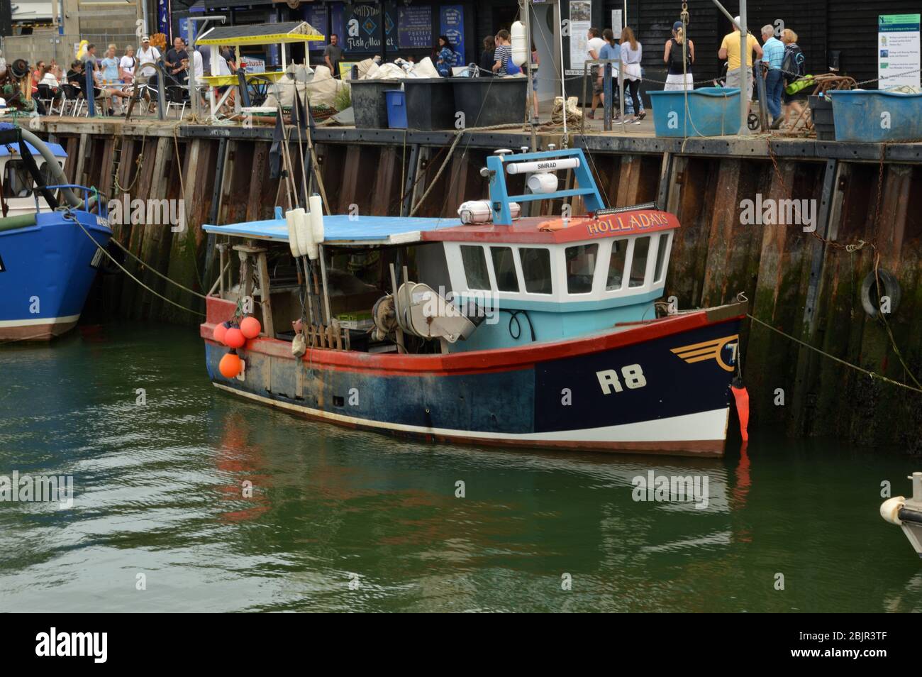 Boats in whitstable harbour Stock Photo - Alamy