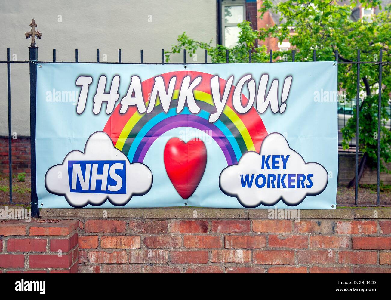 Life under coronavirus Covid-19 pandemic lockdown: NHS Heroes banner ...
