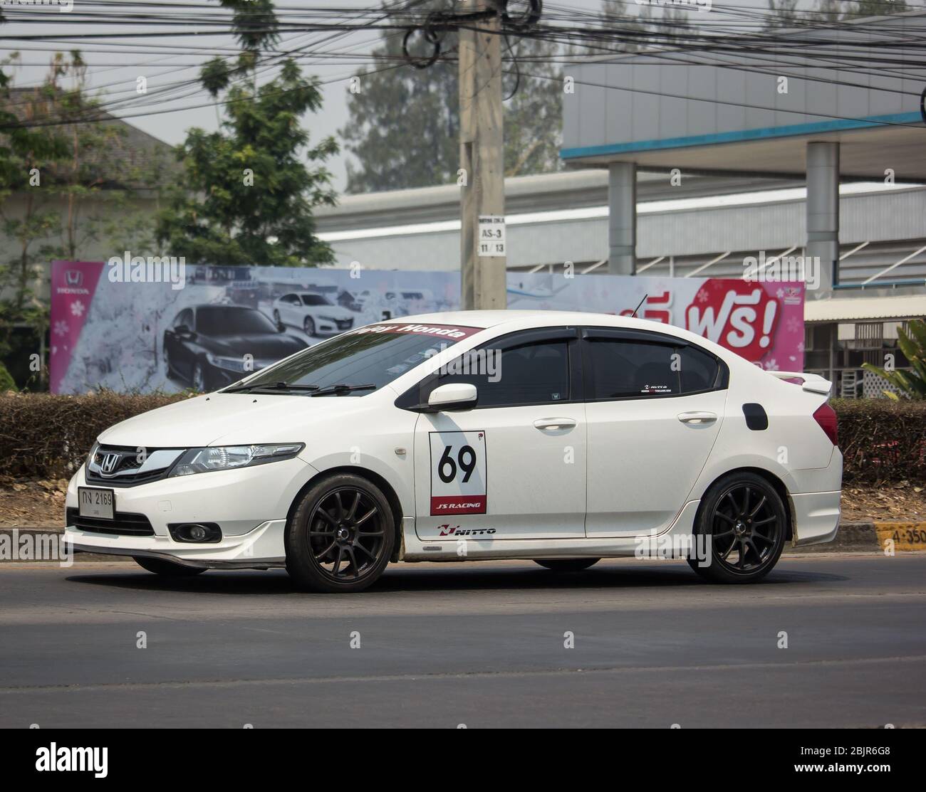 Chiangmai, Thailand - March 25 2020: Private Honda City Compact car ...