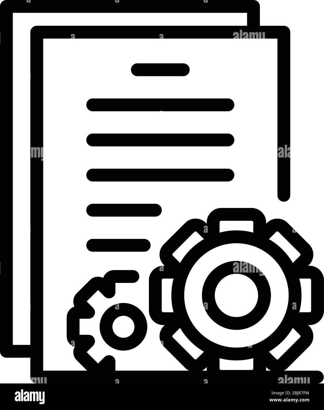 Develop gear system icon Stock Vector Images - Alamy