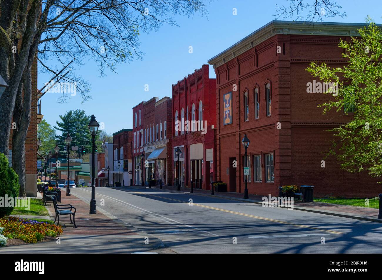 Rogersville, Tennessee, USA - April 11, 2020: Settled in 1775 by the ...