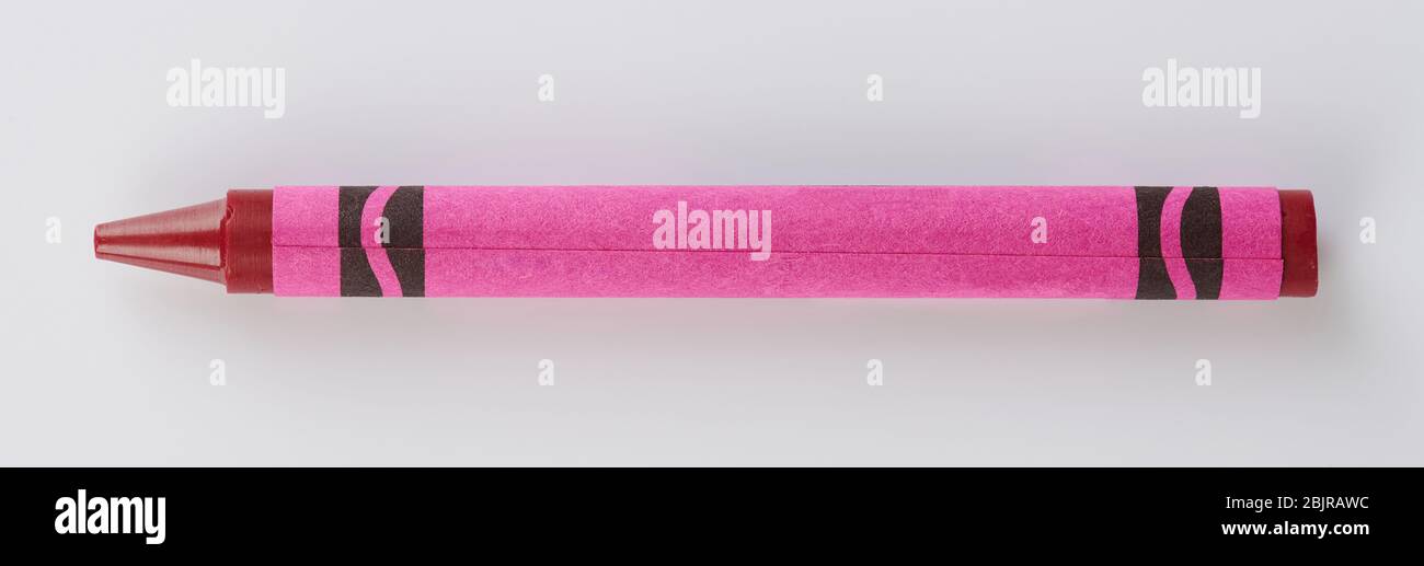 Pink Crayon Coloring Page