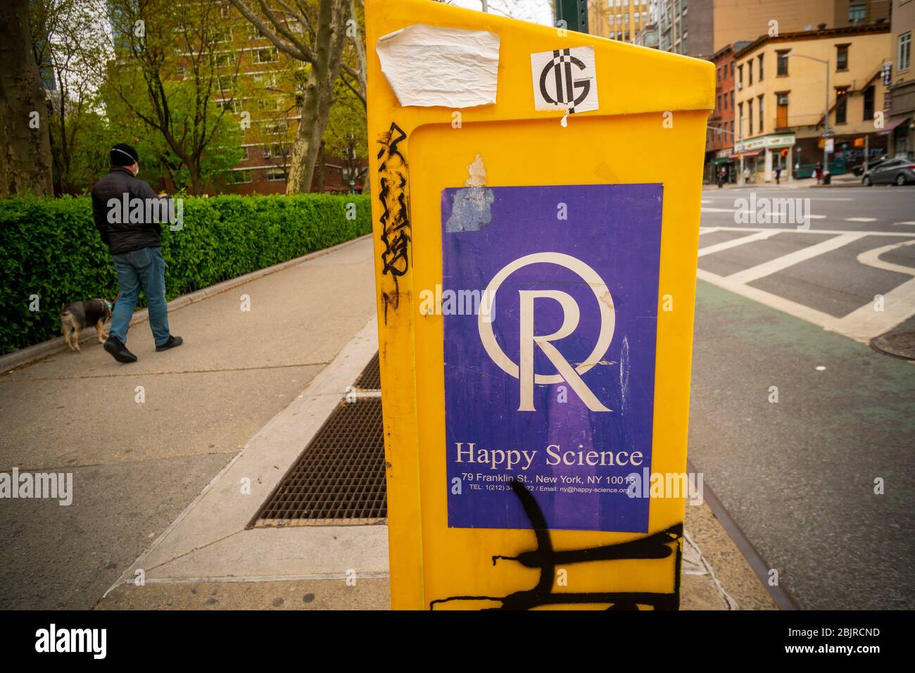A distribution box in Chelsea in New York for pamphlets from the ...