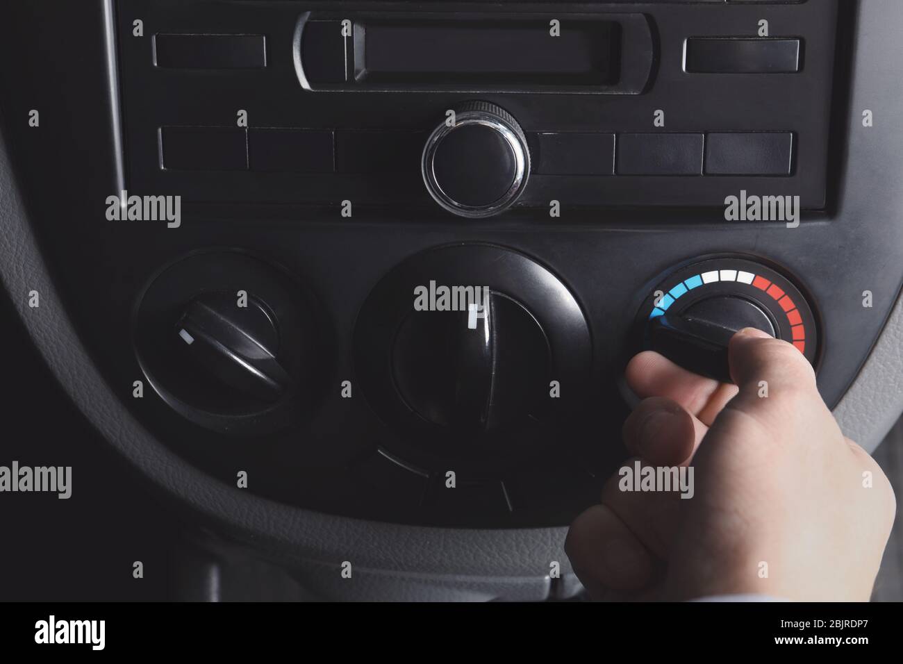 Man turning on car air hi-res stock photography and images - Alamy