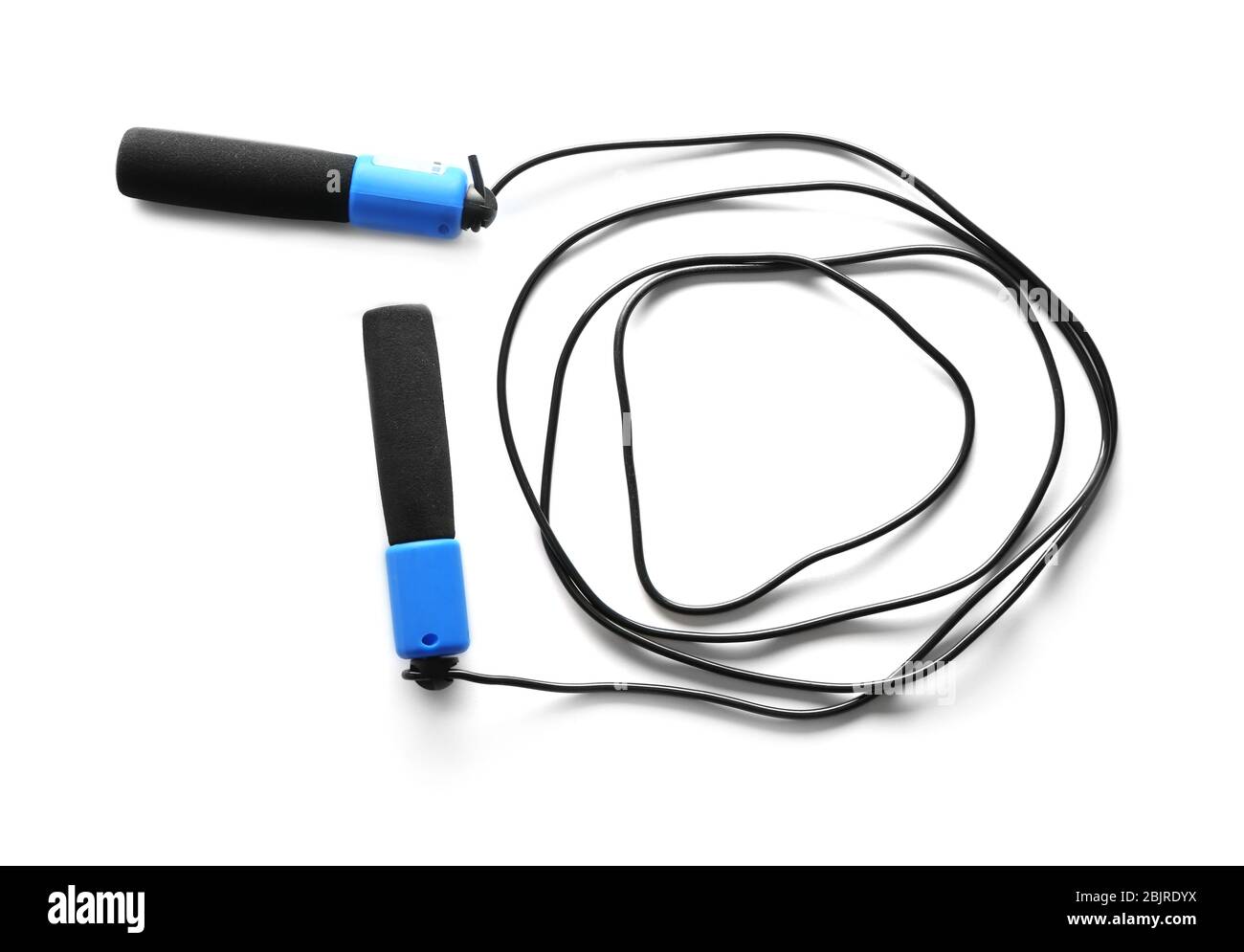 Jumping rope on white background Stock Photo - Alamy