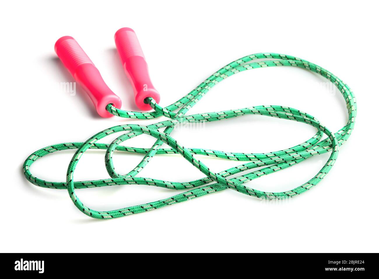 Jumping rope on white background Stock Photo - Alamy