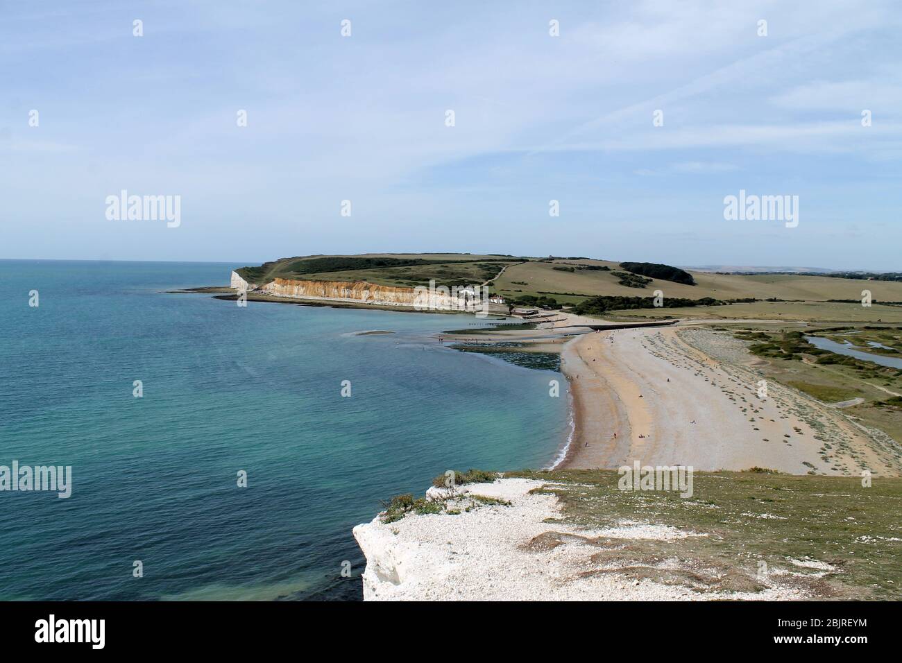 Views over the beautiful landscape of the Seven Sisters Country Park in ...