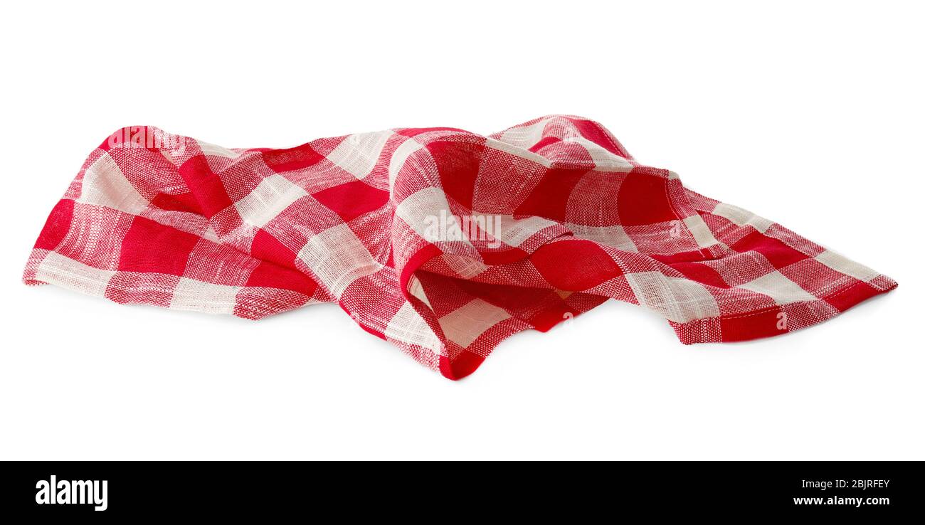Checkered serviette Cut Out Stock Images & Pictures - Alamy