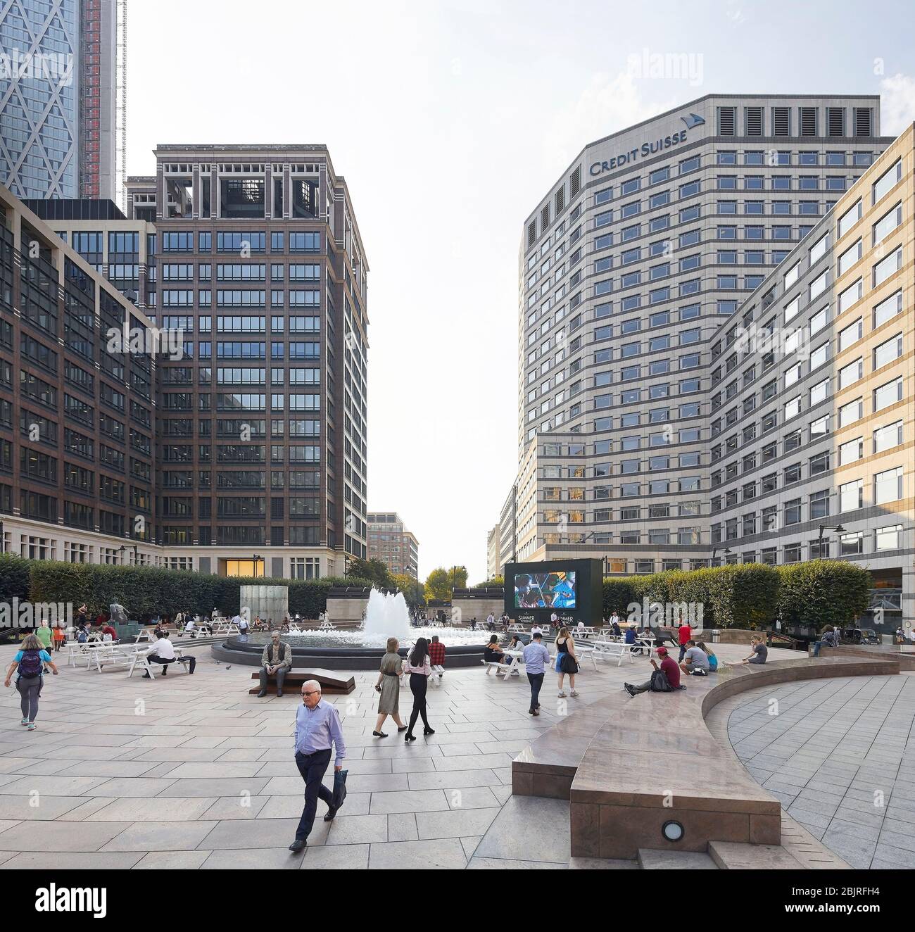 View of Cabot Square. 25 Cabot Square, London, United Kingdom ...