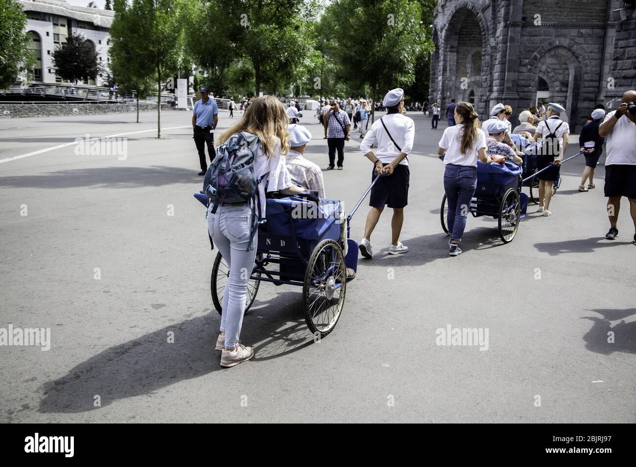 June 12, 2017 -France - Lourdes - General views of the Shrine with the ...