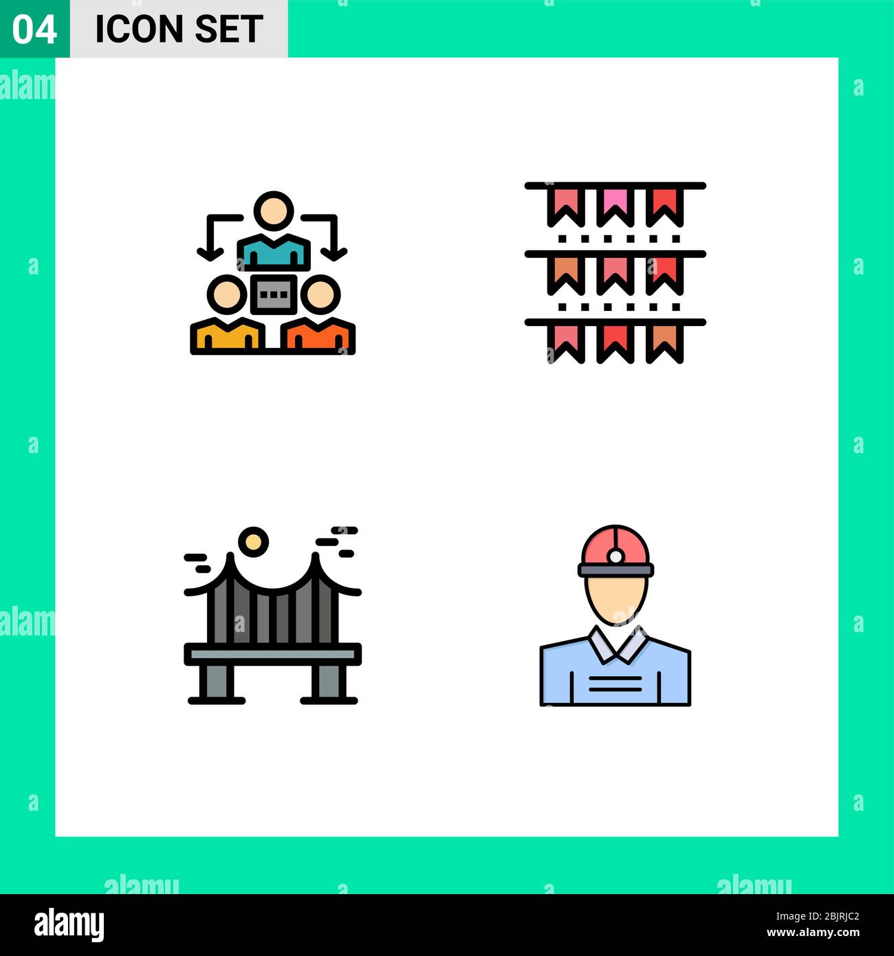 American river bridge Stock Vector Images - Alamy