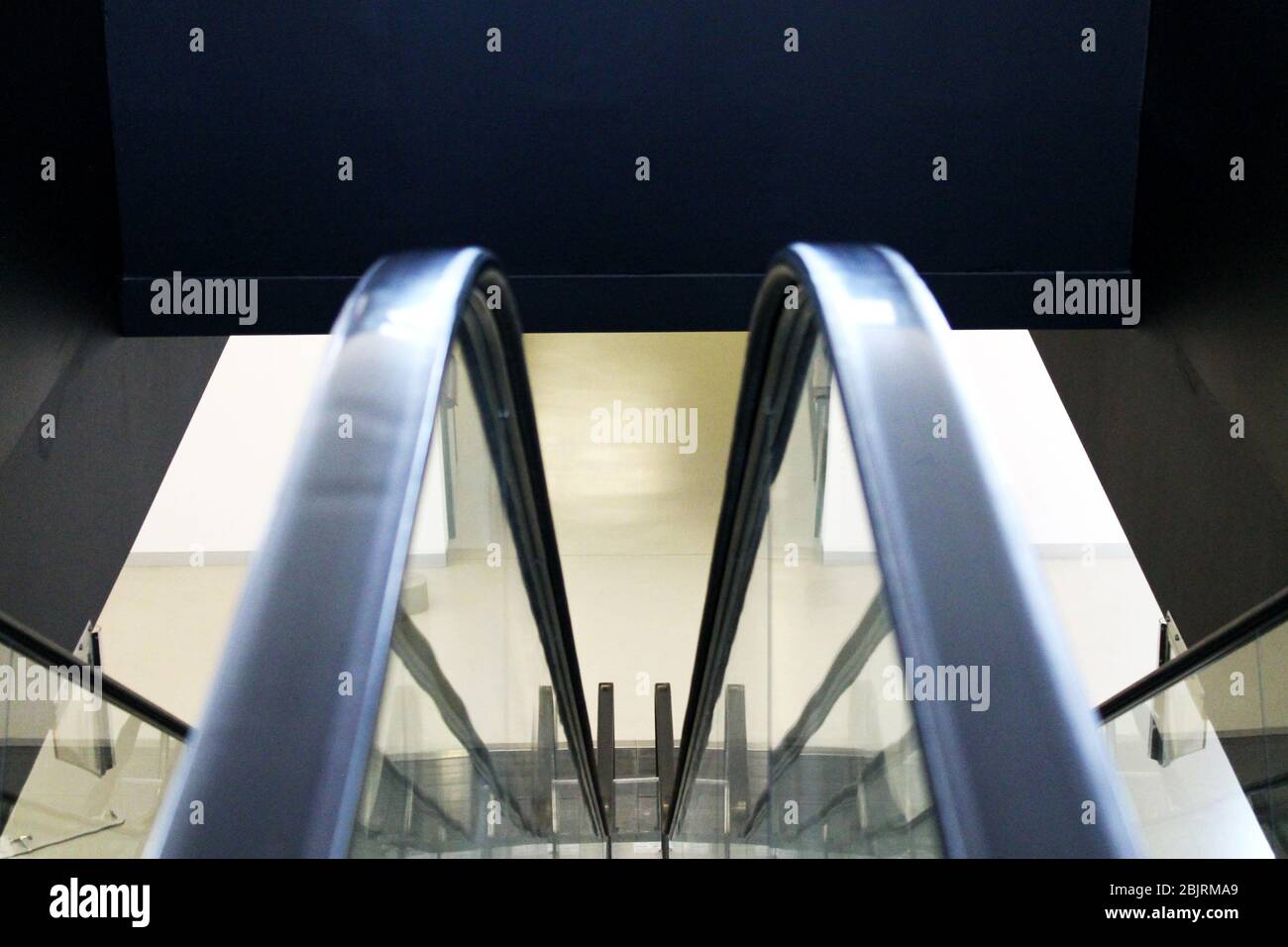 Just an escalator in a museum in Milan, Italy Stock Photo - Alamy