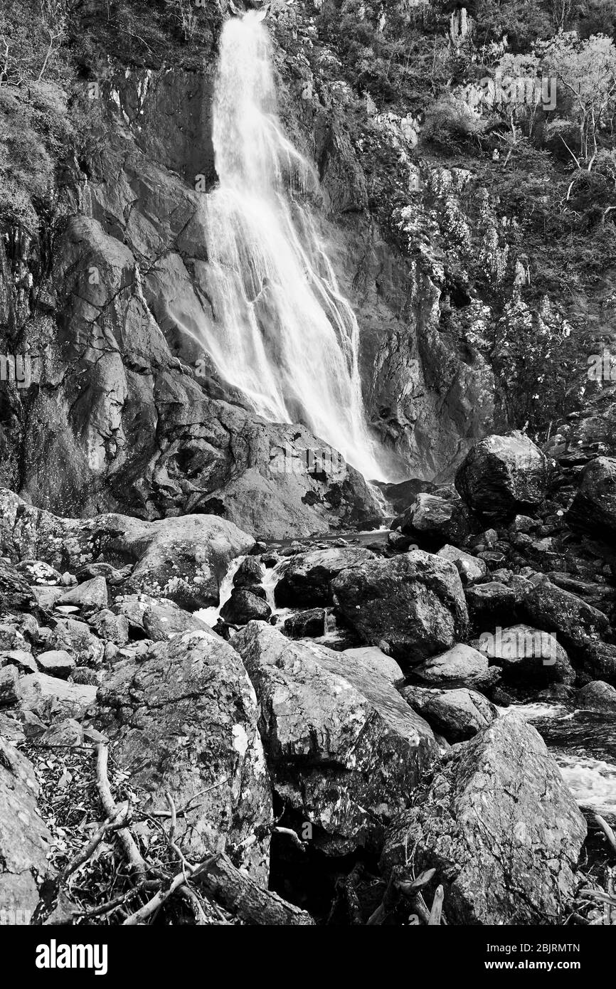 Waterfalls in Aber Valley, North Wales, United Kingdom Stock Photo - Alamy