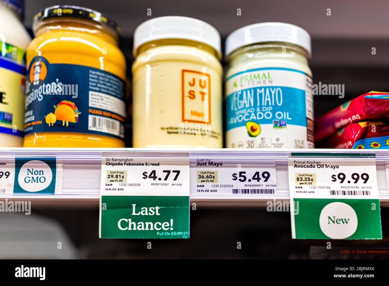 Reston, USA - April 27, 2020: Northern Virginia Whole Foods Amazon ...