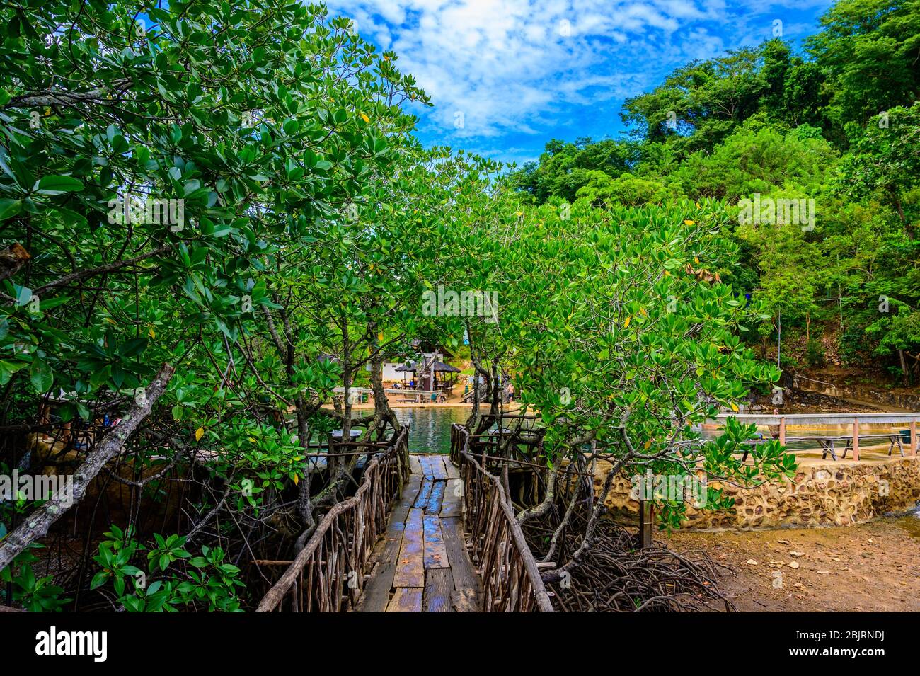 Maquinit Hot Spring at Busuanga island near Coron town, tropical ...