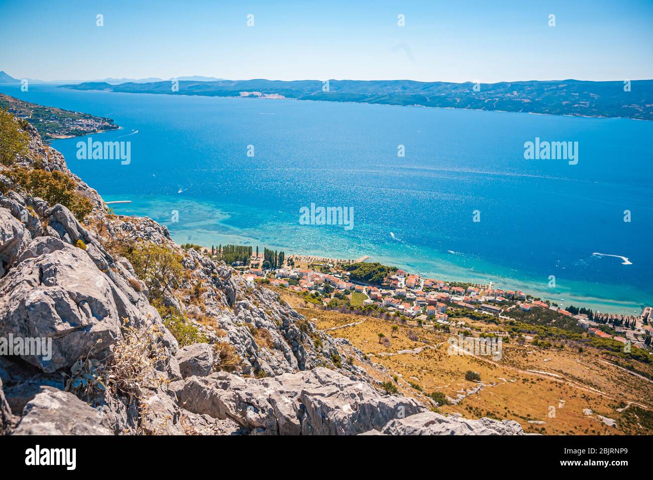 Adriatic coast near Split in Croatia Stock Photo - Alamy
