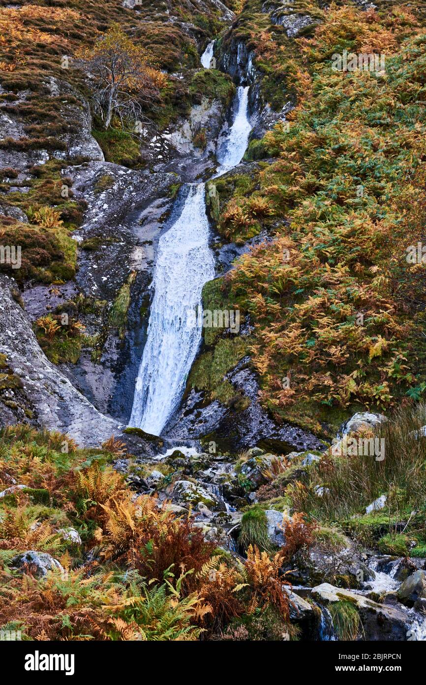 Waterfalls in Aber Valley, North Wales, United Kingdom Stock Photo - Alamy