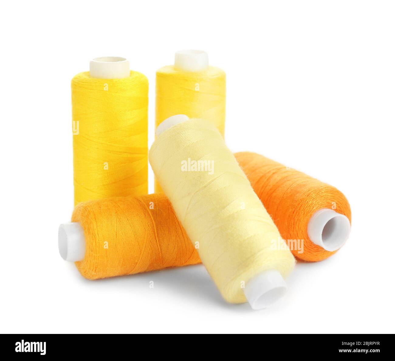 Set of sewing threads on white background Stock Photo - Alamy