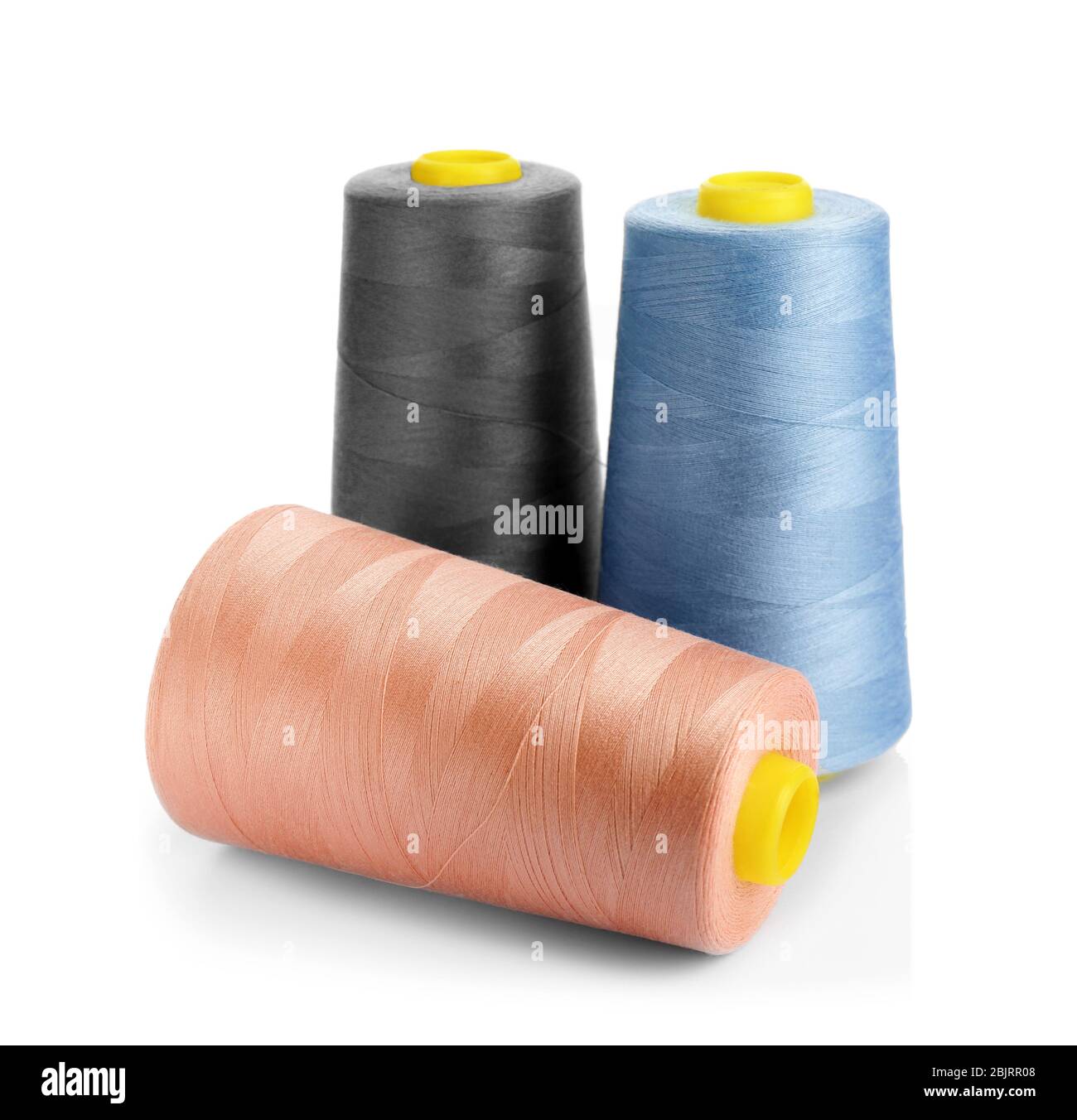 Set of sewing threads on white background Stock Photo - Alamy